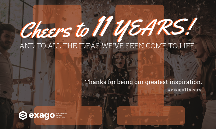 Here's to 11 years making innovation come together - Exago